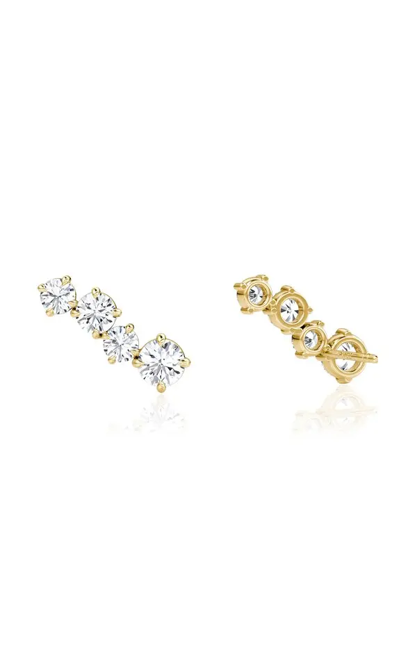 VRAI 14k Yellow Lab-grown Diamond Cosmos Stud