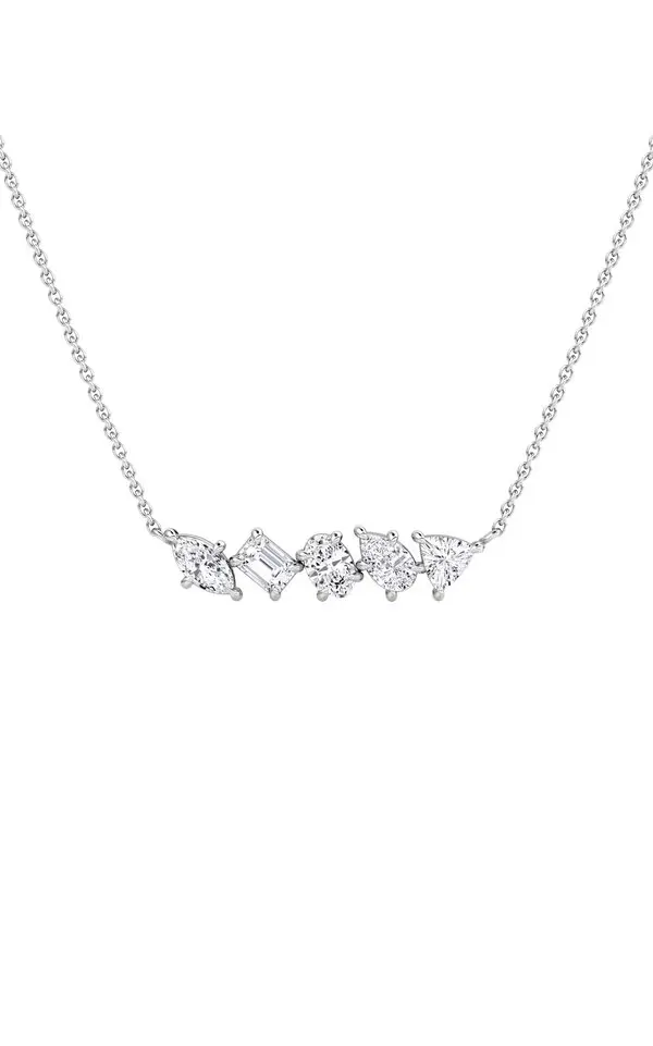 VRAI 14k White Gold Lab-grown Diamond Constellation Necklace