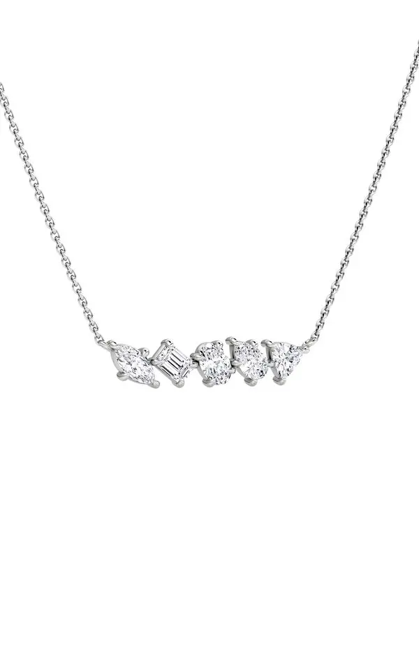 VRAI 14k White Gold Lab-grown Diamond Constellation Necklace