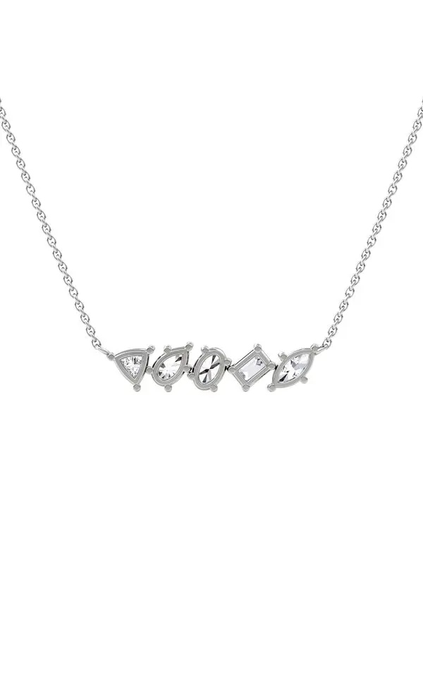 VRAI 14k White Gold Lab-grown Diamond Constellation Necklace