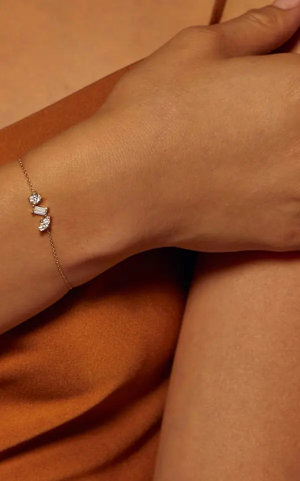 VRAI 14k Yellow Lab-grown Diamond Orion Bracelet