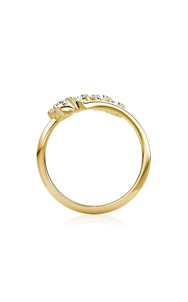 VRAI 14k Yellow Lab-grown Diamond Cosmos Ring
