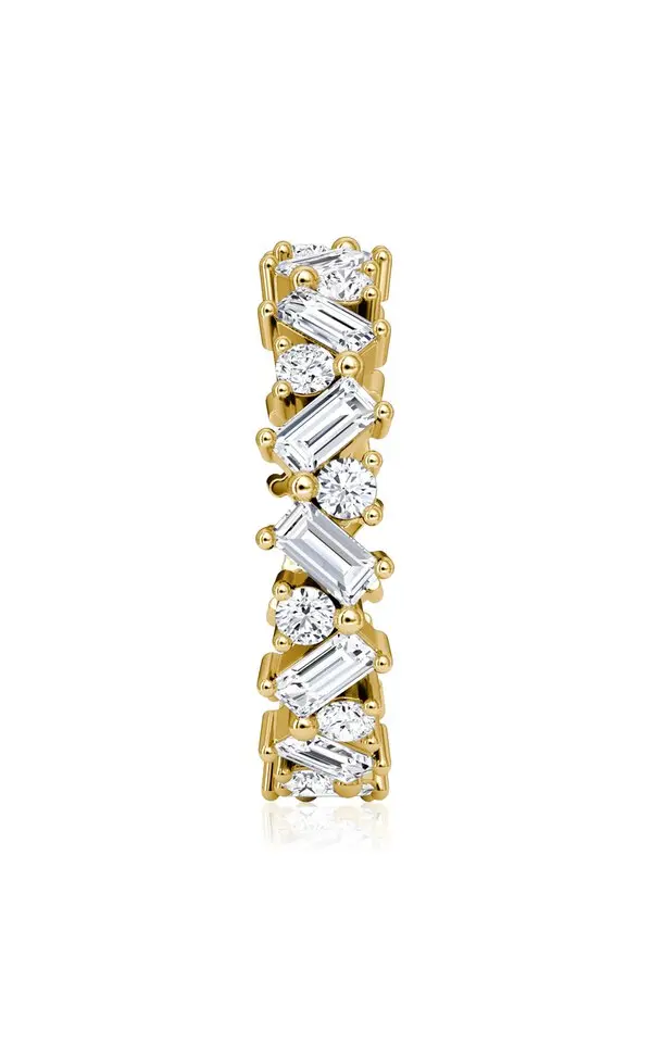 VRAI 18k Yellow Lab-grown Diamond Mixed Shape Eternity Band