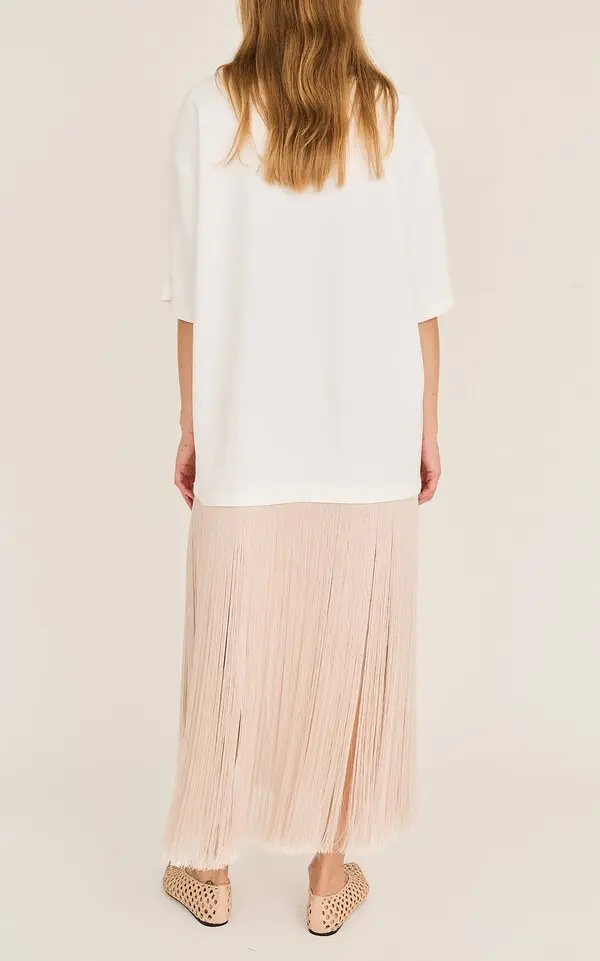 THE GARMENT Tg Cotton-blend Fringe Tee