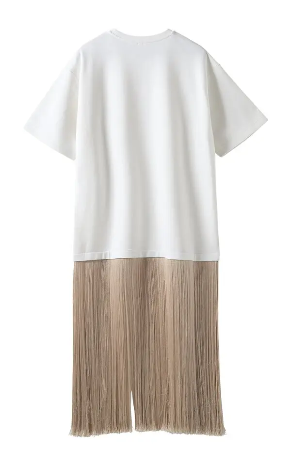 THE GARMENT Tg Cotton-blend Fringe Tee