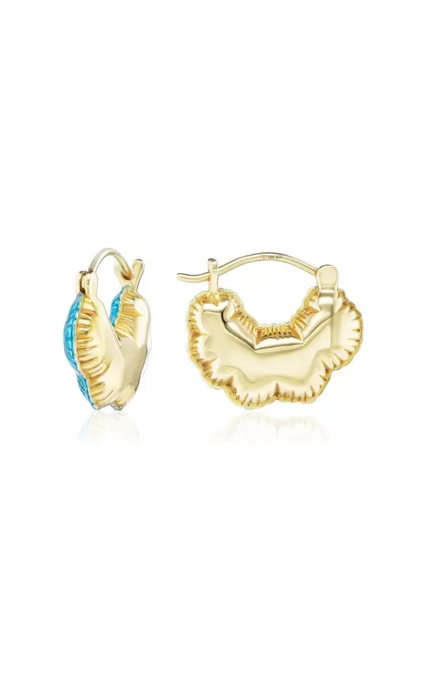 TACIT Reversible Cloud Hoop Earrings - Blue
