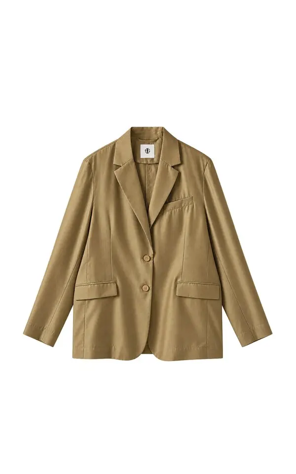 THE GARMENT Eleanor Wool-blend Blazer - Olive