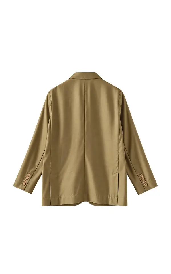 THE GARMENT Eleanor Wool-blend Blazer - Olive