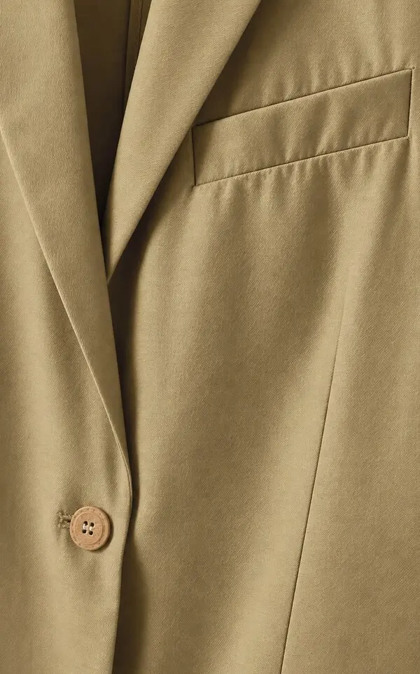 THE GARMENT Eleanor Wool-blend Blazer - Olive