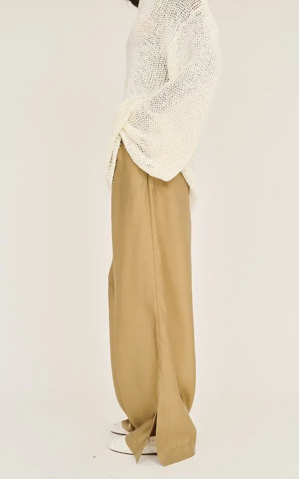 THE GARMENT Eleanor Wool-blend Pants - Olive