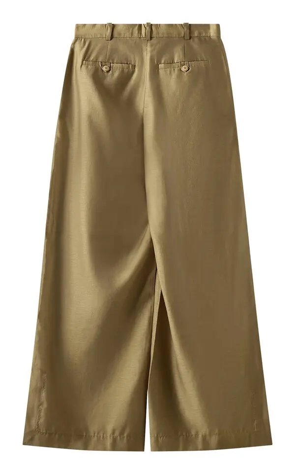THE GARMENT Eleanor Wool-blend Pants - Olive