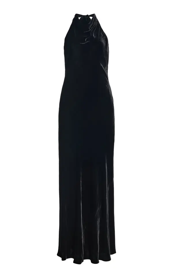 Cara Cara Huntball Silk-blend Velvet Gown