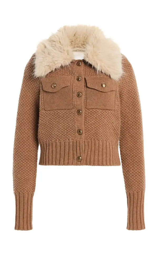 Cara Cara Kodiak Cotton-merino Wool Cardigan