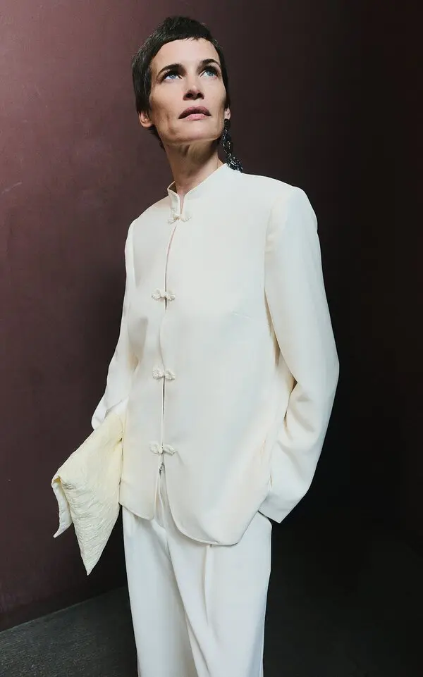 THE GARMENT Crepe Button Jacket - Off-white