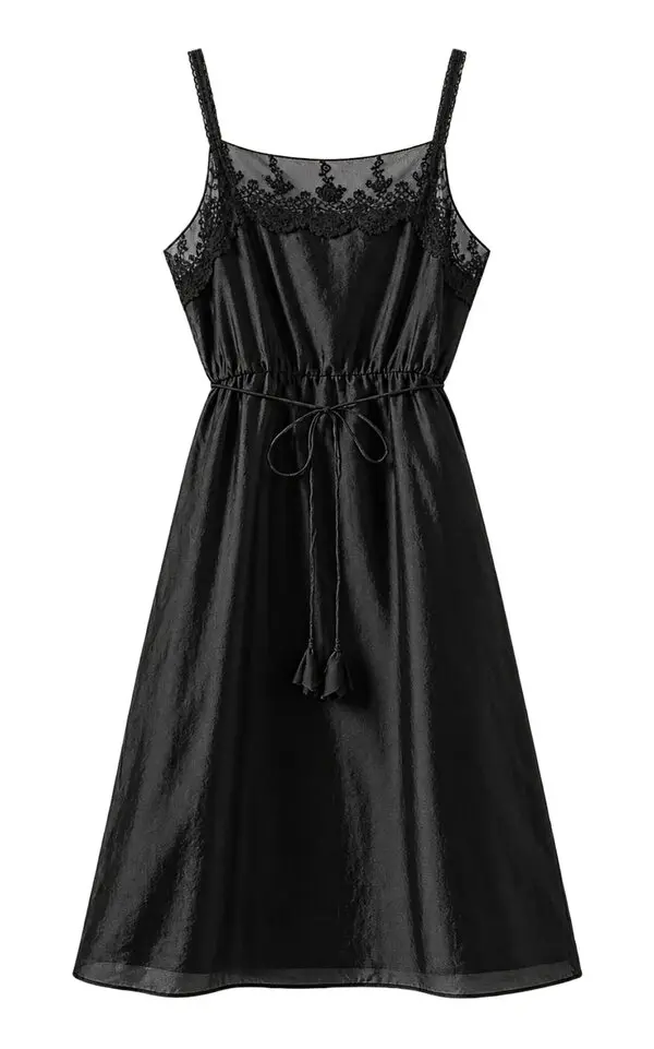 THE GARMENT Gilian Flower Midi Dress - Black