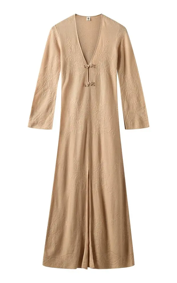 THE GARMENT Desire Cotton Button Maxi Dress - Tan
