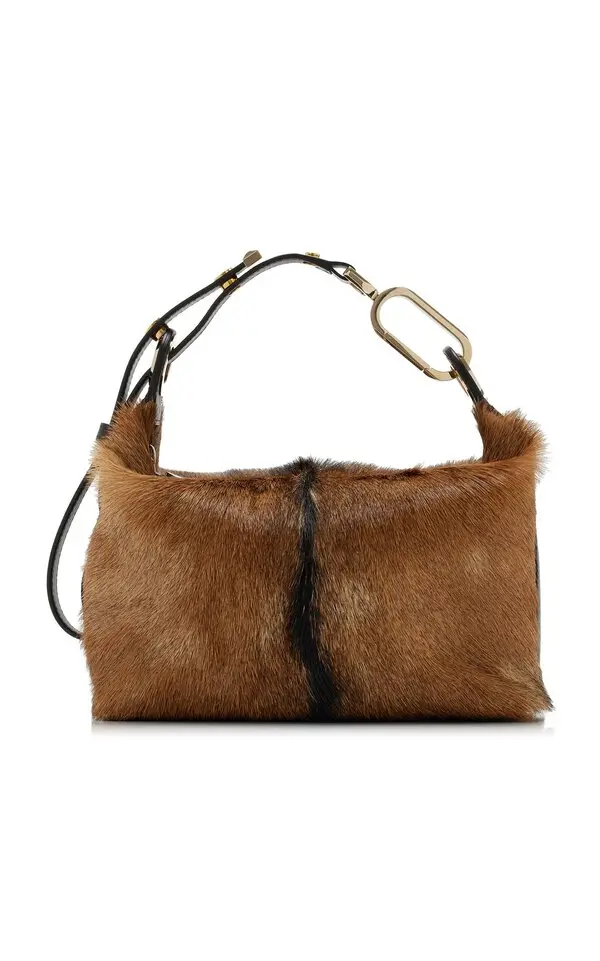 CHRISTIAN LOUBOUTIN Flo Pouch Goatskin Handbag - Brown