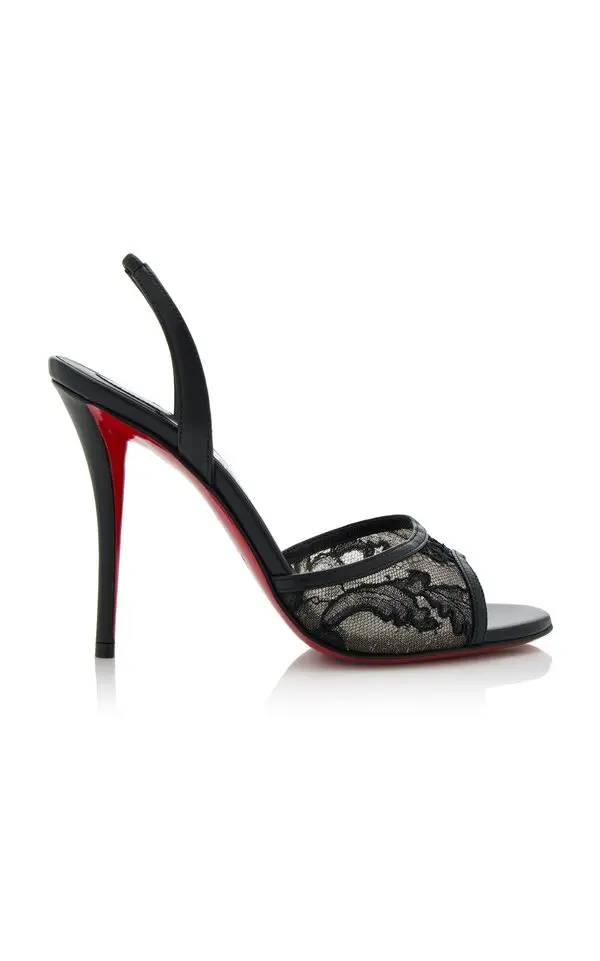 CHRISTIAN LOUBOUTIN Miss Z 100mm Slingback Sandals - Black