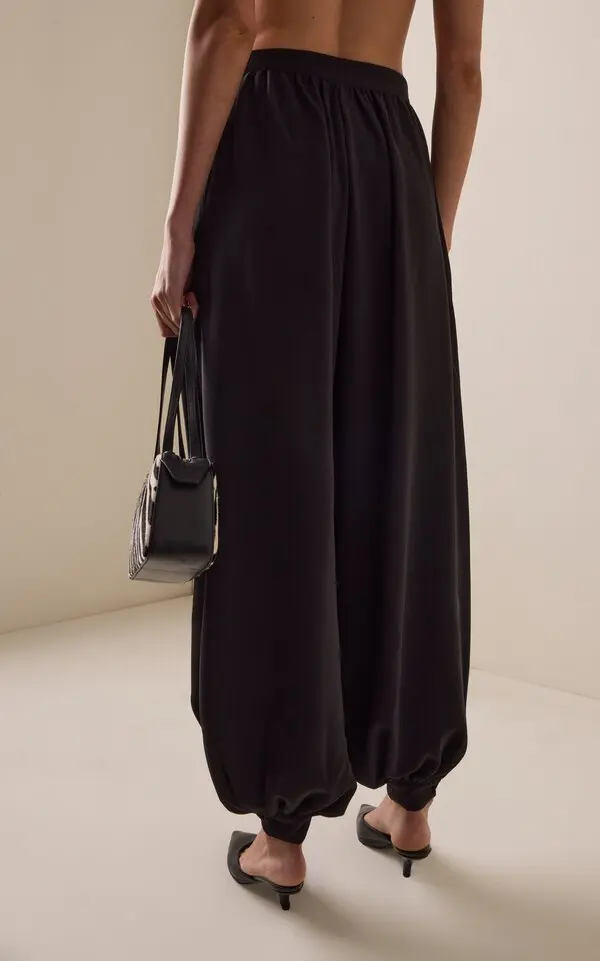 ROTATE BY BIRGER CHRISTENSEN Balloon Pleated Jersey Pants
