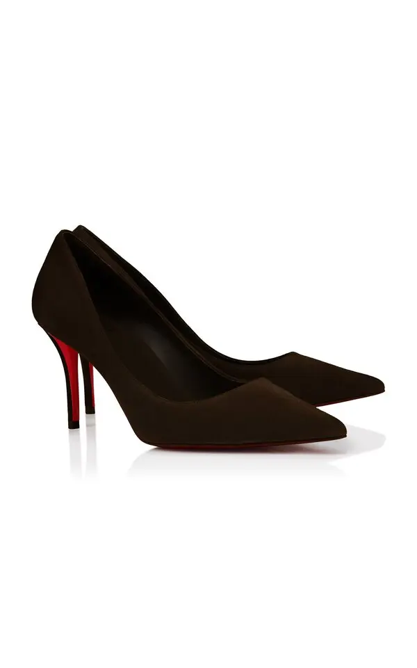 CHRISTIAN LOUBOUTIN Miss Z 80mm Velour Leather Pumps