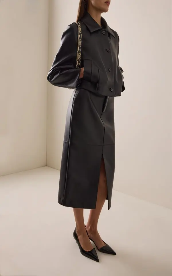 FAVORITE DAUGHTER The Vegan Leather Meyer Skirt