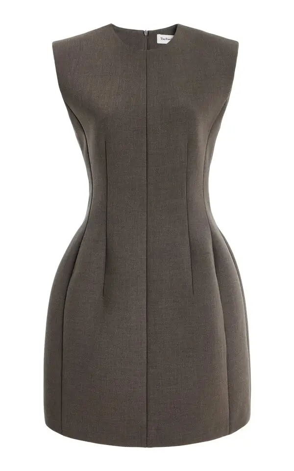 THE FRANKIE SHOP Bryn Cinched Crepe Mini Dress