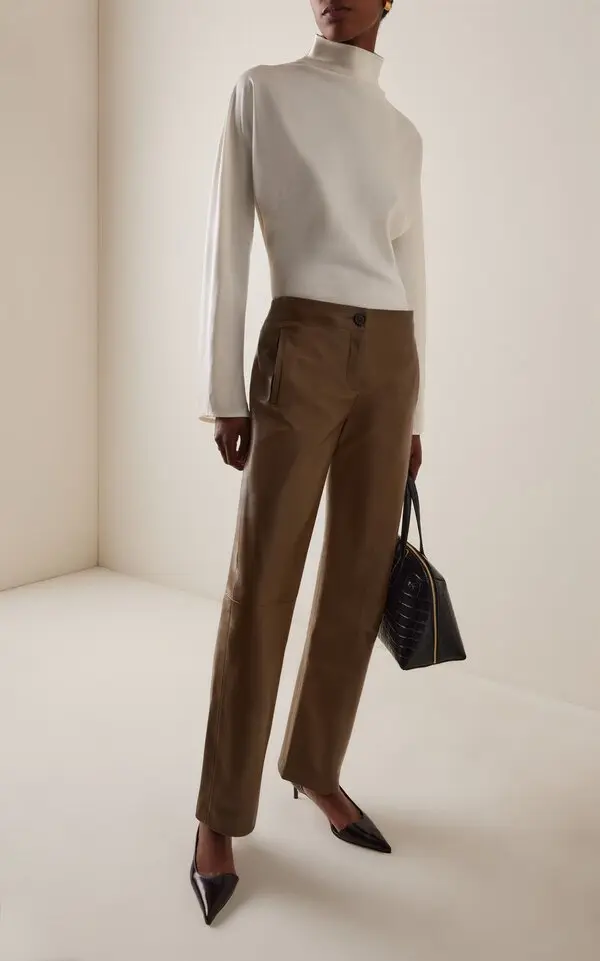 RÓHE Minimal-waisted Satin Top