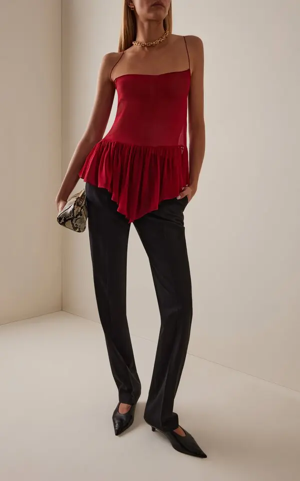 Tove Harlowe Ruffled Silk Top