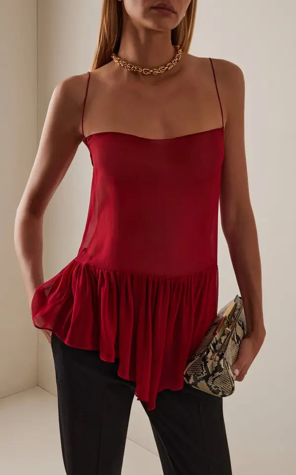Tove Harlowe Ruffled Silk Top