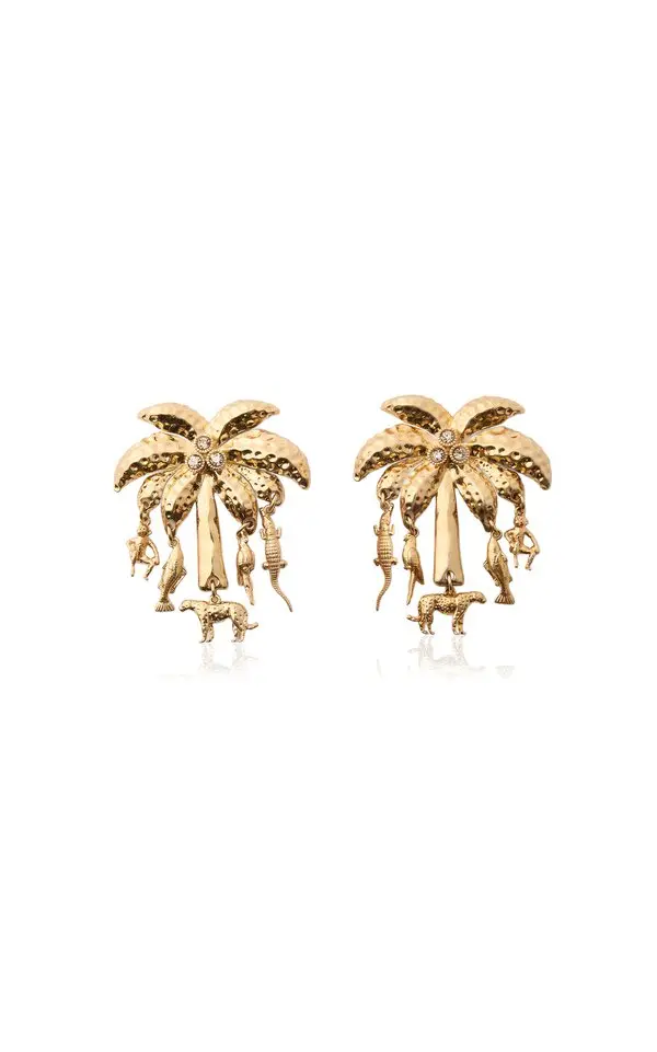 Jacquemus Palm Tree Brass Earrings - Gold