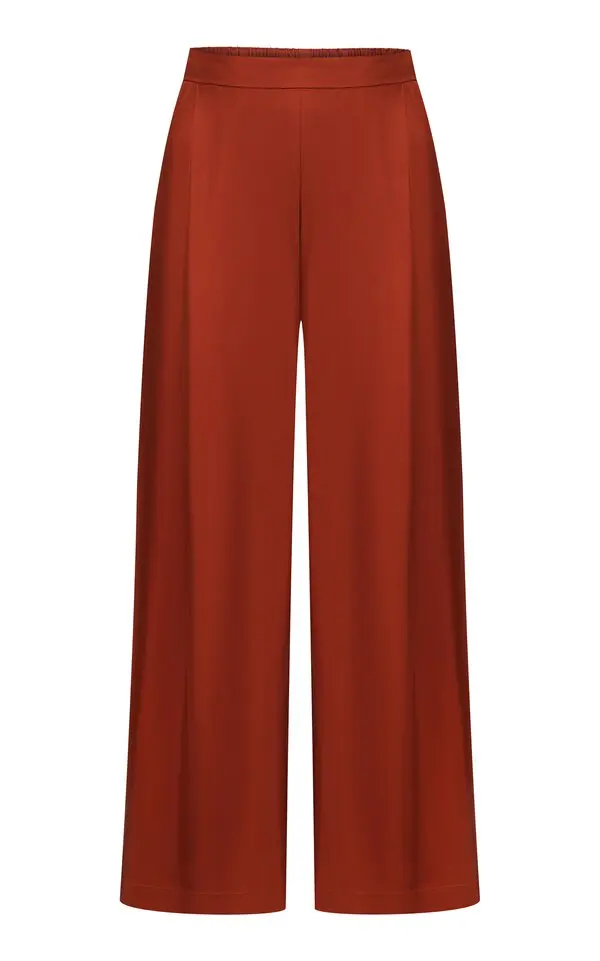 DI STAVNITSER New Relax Silk Pants - Red