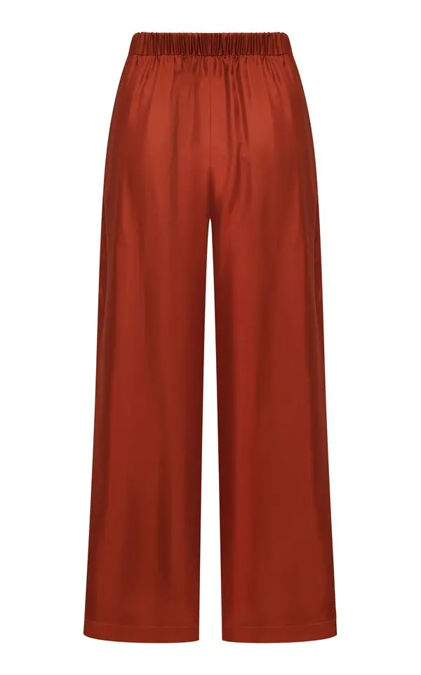 DI STAVNITSER New Relax Silk Pants - Red