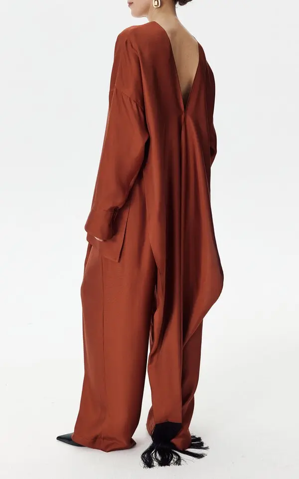 DI STAVNITSER Reversible Silk Blouse - Red