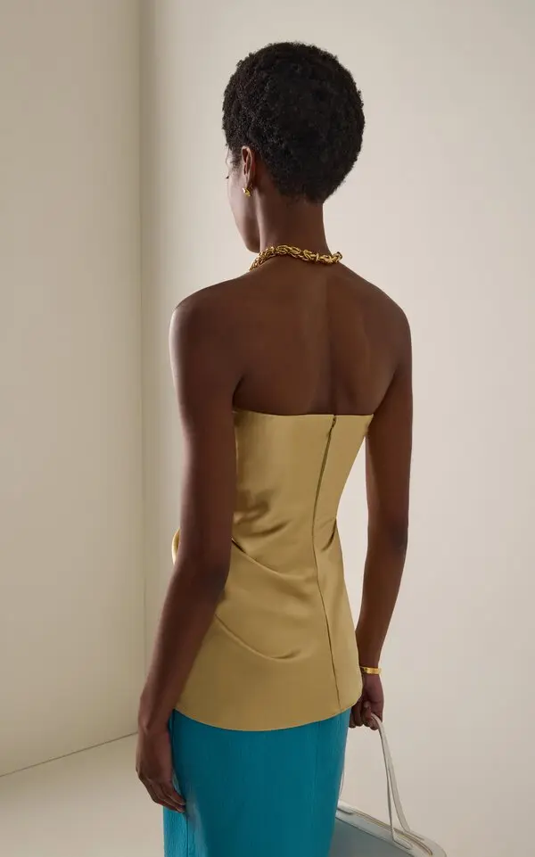 Tove Eden Draped Silk Top