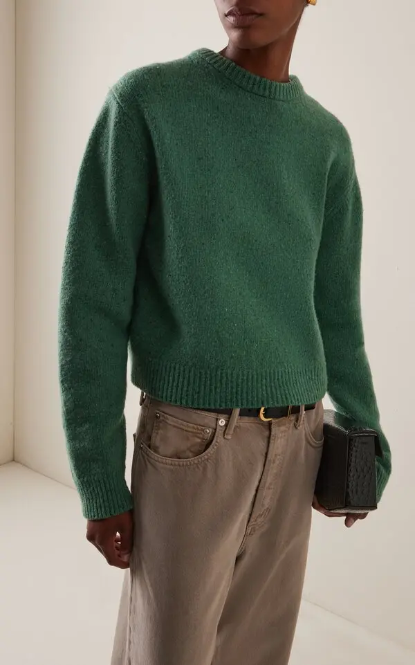 RÓHE Fitted Wool-blend Mouliné Sweater