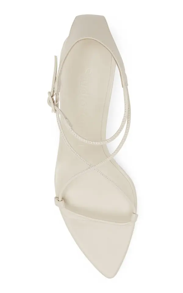 Studio Amelia Viti Leather Sandals - Off-white