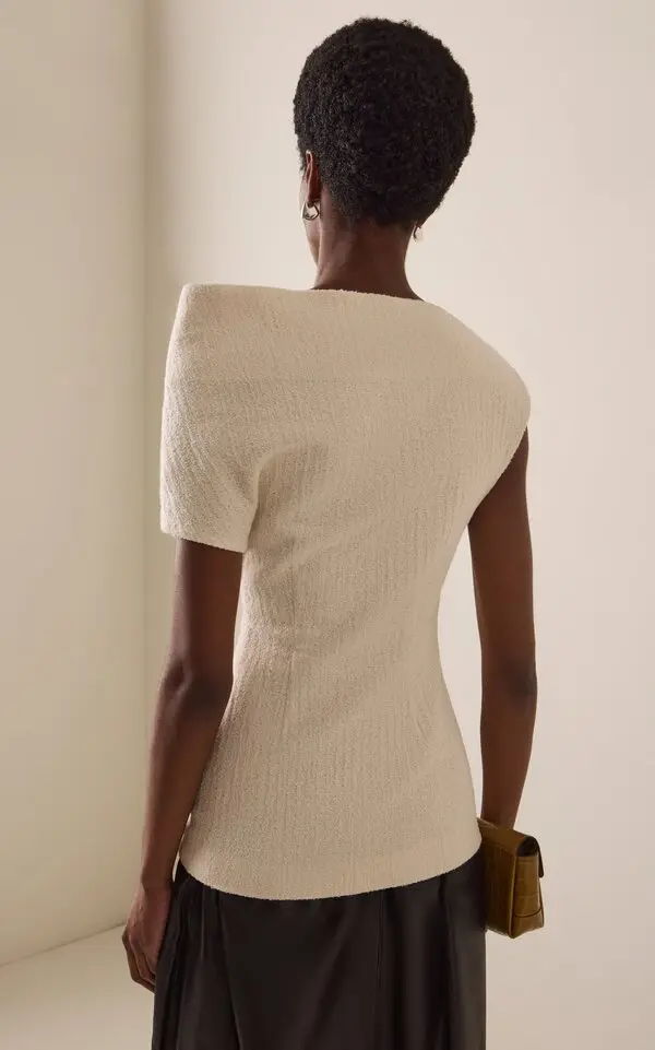 TOTEME One-shoulder Cotton Top