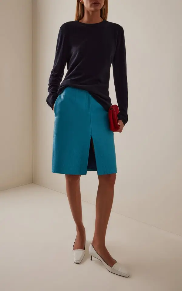 Tove Reeva Leather Mini Skirt