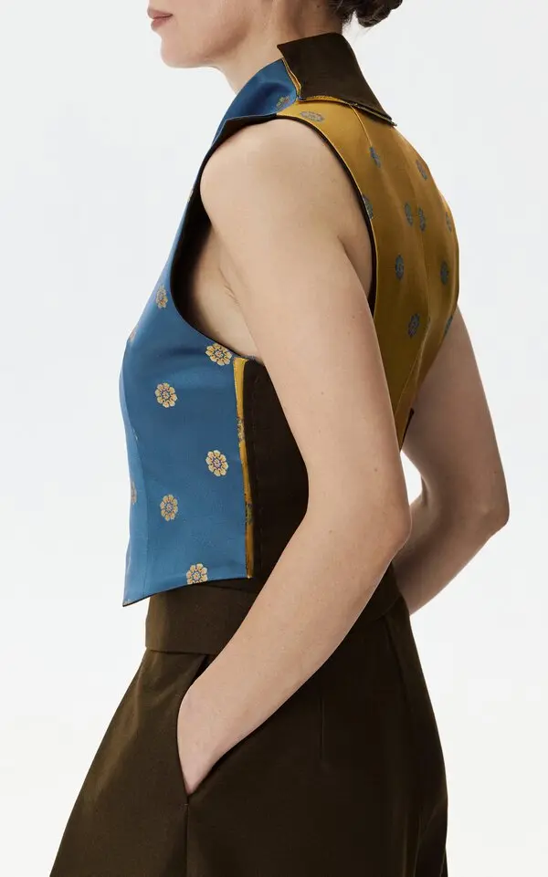 DI STAVNITSER Joker Reversible Wool-blend Vest