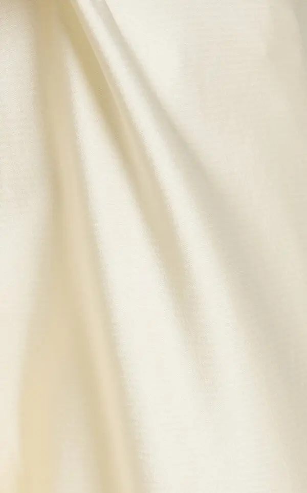 LESET Barb Bias Satin Wide-leg Pants