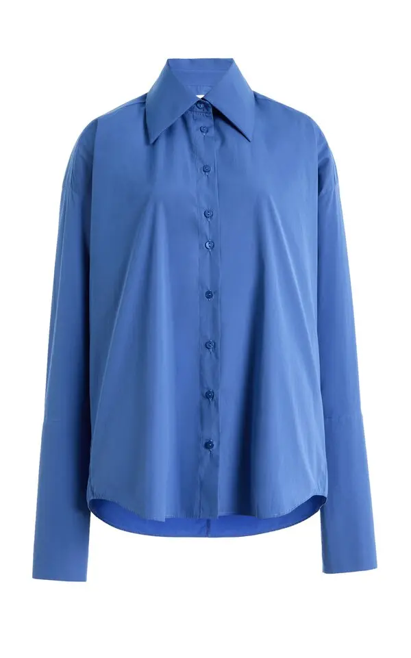 THE ANTEROS Exclusive Philo Cotton Shirt - Blue