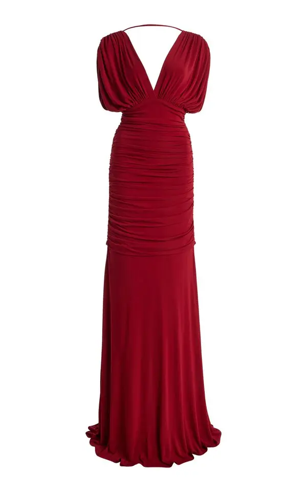 Simkhai Norvelle Jersey Gown - Red