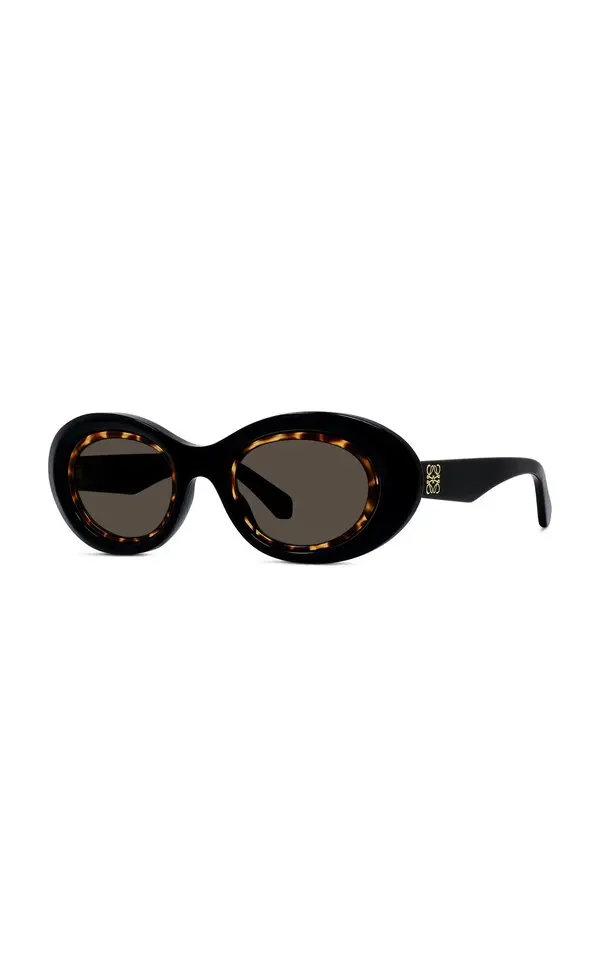 Loewe Anagram Oval-frame Acetate Sunglasses