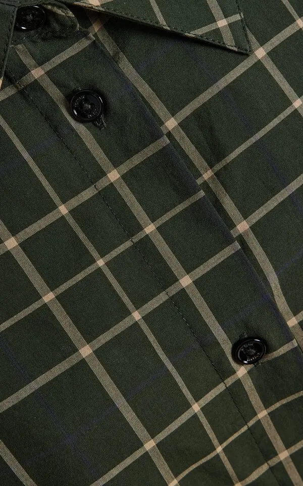 TOTEME Boxy Plaid Cotton Shirt