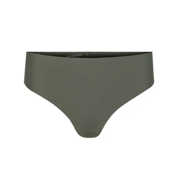 JIV ATHLETICS High Rise Thong Moss - Green