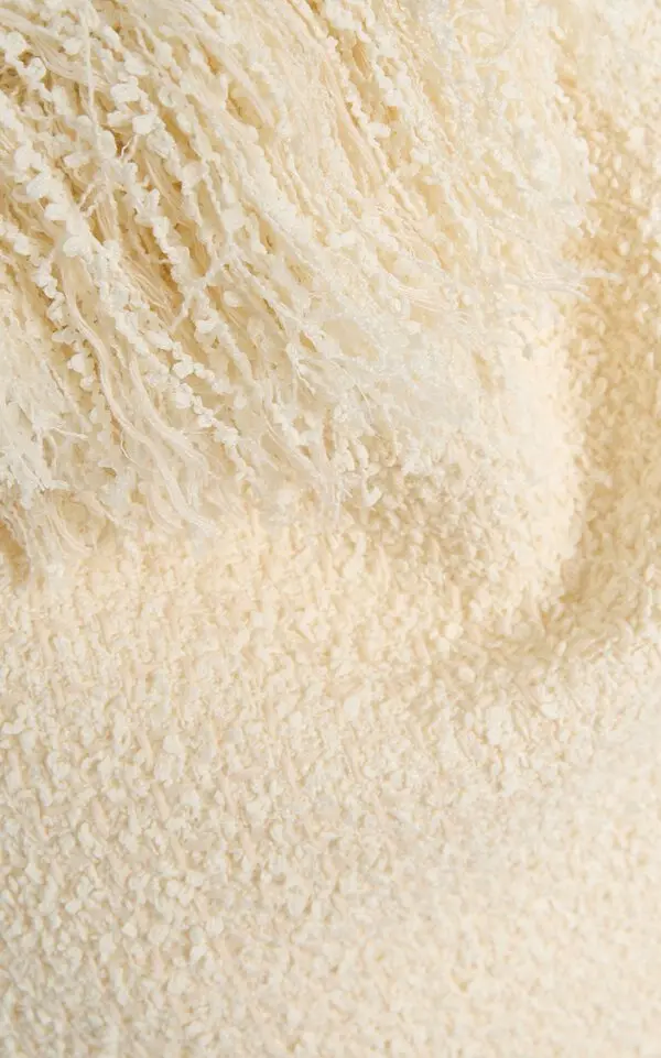 RÓHE Textured Fringed Boucle Top