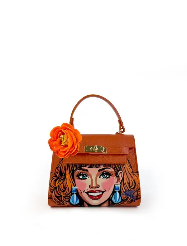 MAISON RUBAIYAT Marie Hand Painted Leather Bag Lara