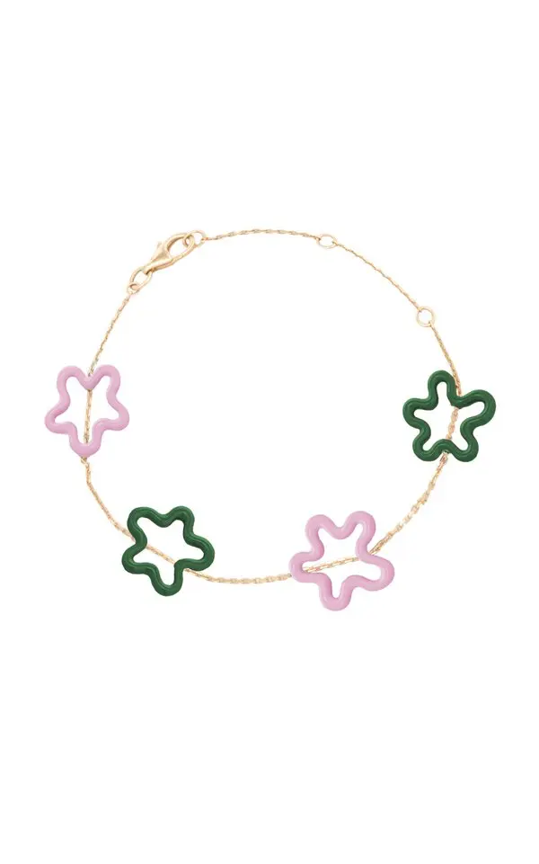 Bea Bongiasca Gold Flower Bracelet - Multi