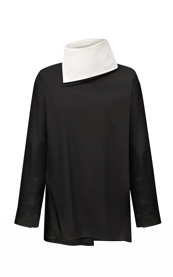 DI STAVNITSER Barcelona Cotton-blend Shirt - Black