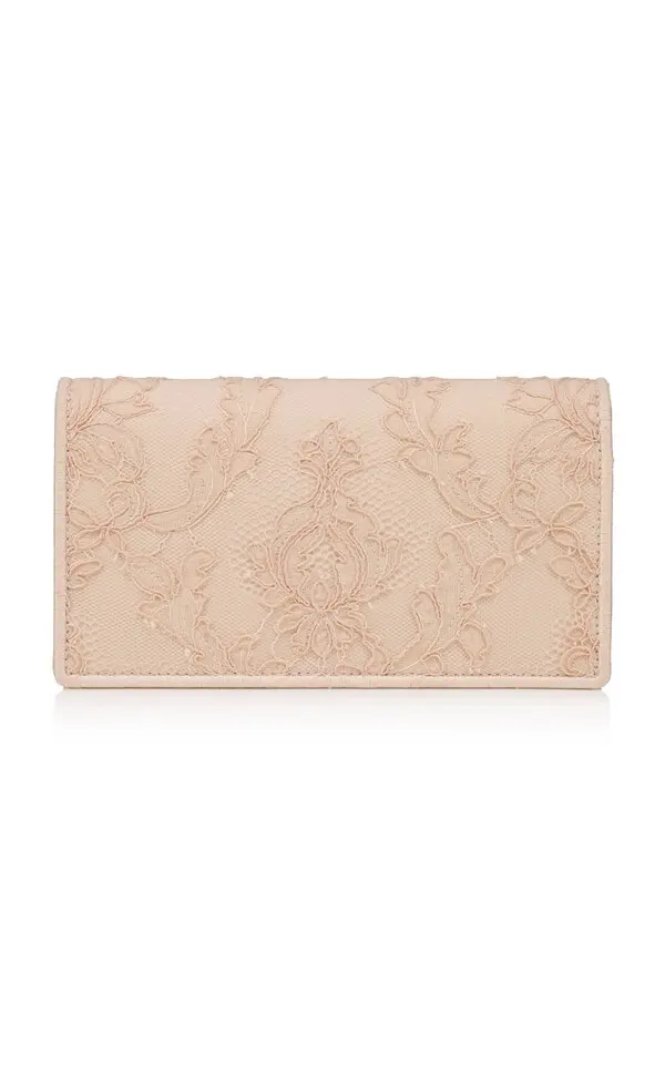 CHRISTIAN LOUBOUTIN Bettina Satin Lace Clutch
